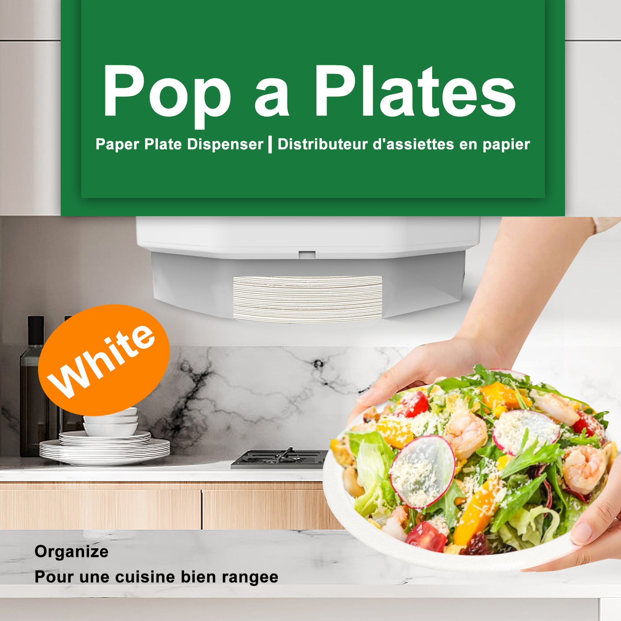 9-inch Octagonal Paper Plate Dispenser,Paper Plate Holders,Paper Plate ...