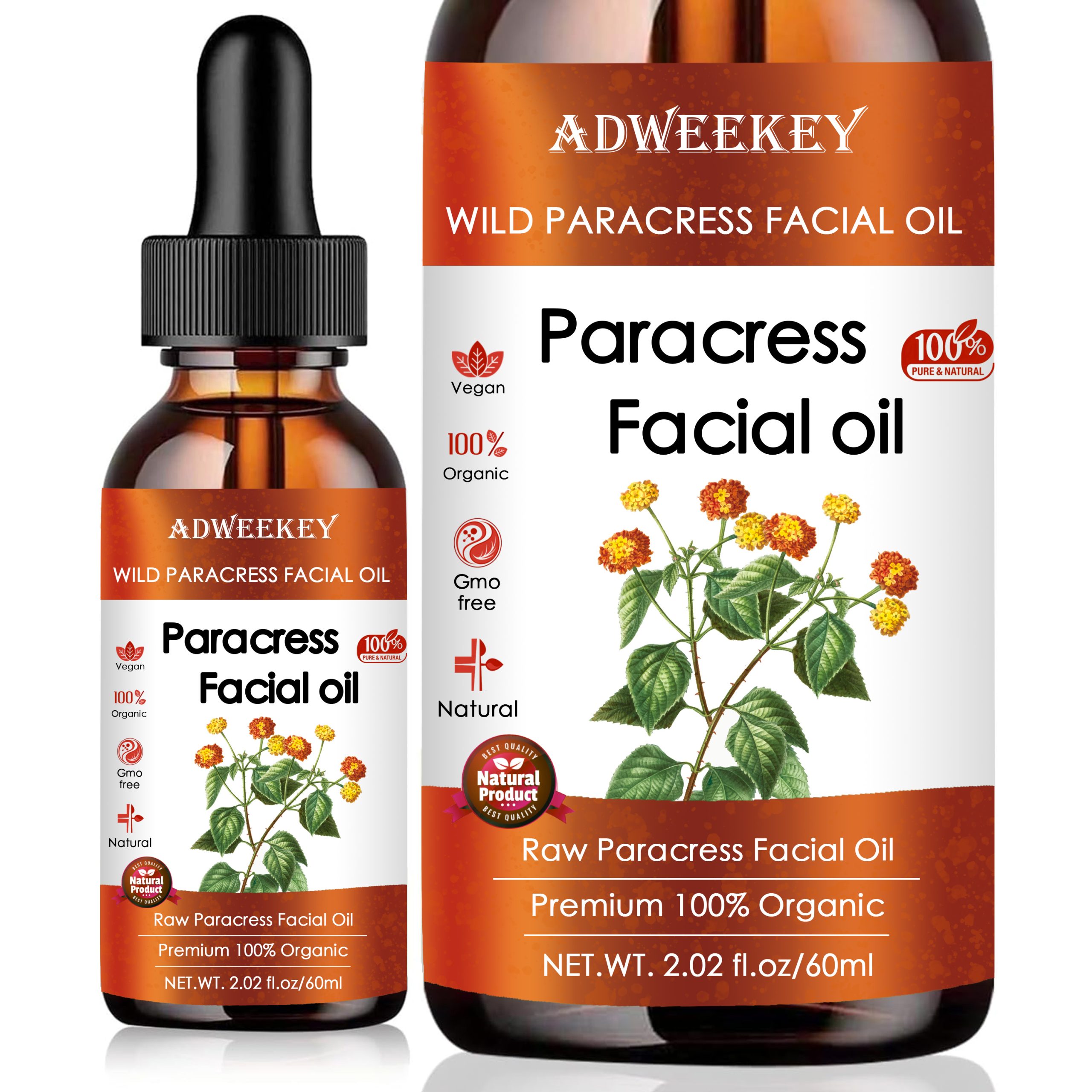 100% Pure Organic Paracress Facial Oil – Anti-Aging Moisturizing ...