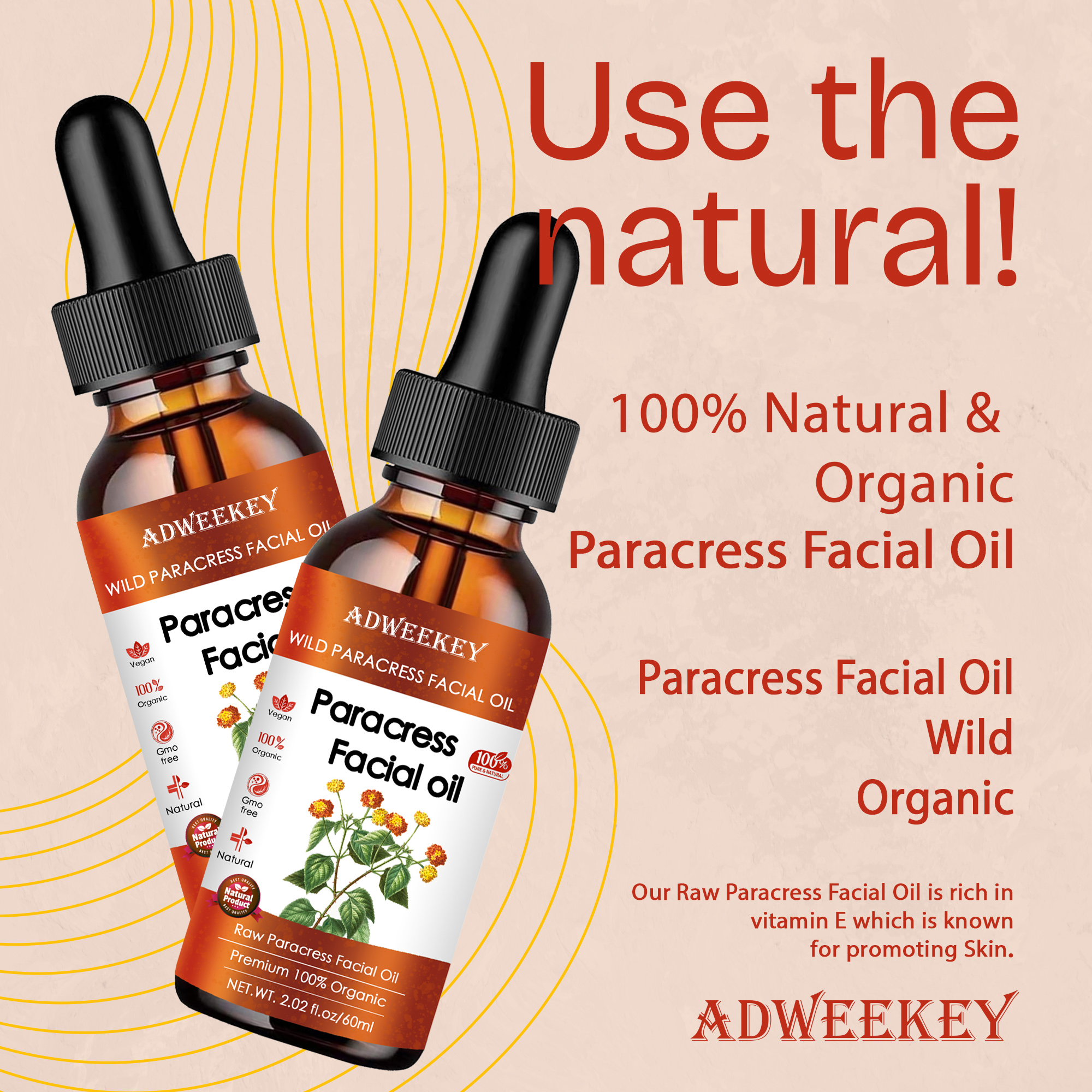 100% Pure Organic Paracress Facial Oil – Anti-Aging Moisturizing ...