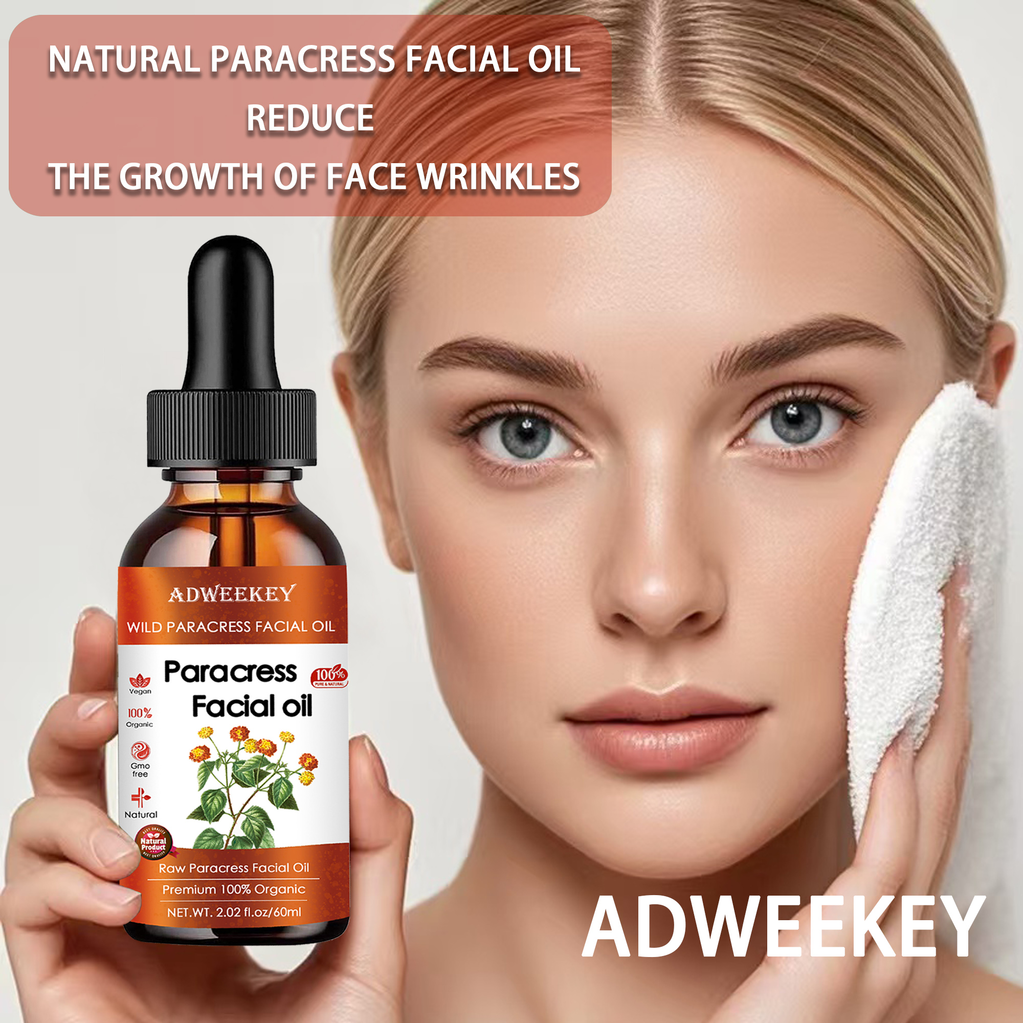 100% Pure Organic Paracress Facial Oil – Anti-Aging Moisturizing ...